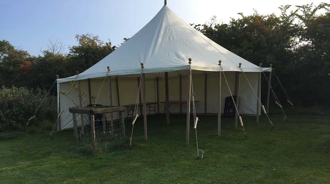 6x6m-Marquee-with-open-sides - Honeycomb Marquees